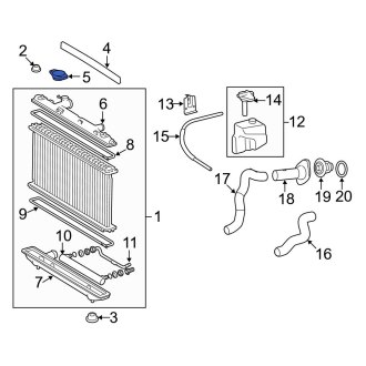 Toyota Highlander OEM A/C & Heating Parts | Systems, Compressors ...
