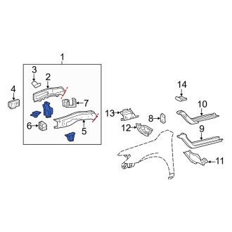 Toyota Camry Replacement Chassis Frames & Rails - CARiD.com