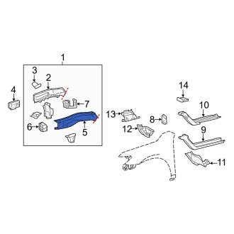 Toyota Avalon Replacement Chassis Frames & Rails - CARiD.com