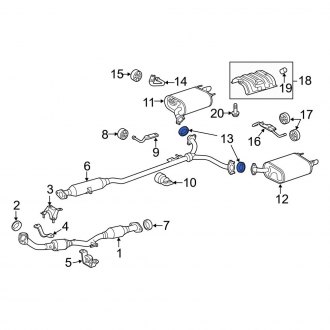 Toyota Corolla OEM Exhaust Parts | Systems, Tips, Pipes — CARiD.com