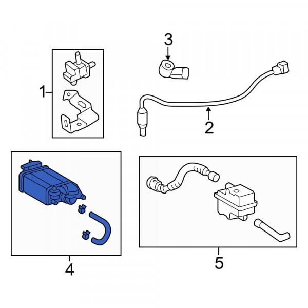 Toyota OE 7774007020 - Vapor Canister