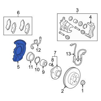 Toyota Camry Brake Dust Shields & Backing Plates — CARiD.com