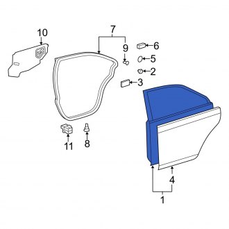 Toyota Camry Replacement Door Shells & Skins | CARiD