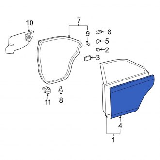 Toyota Camry Replacement Door Shells & Skins | CARiD