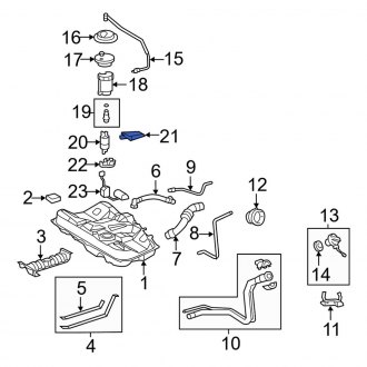 Toyota Camry OEM Fuel System Parts - Pumps, Lines | CARiD