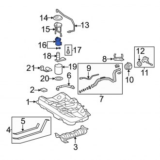 Toyota Highlander Replacement Fuel Filters | In-Line, Cartridge – CARiD.com