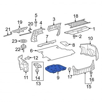 Toyota OE™ Spare Tire Covers & Carriers | CARiD