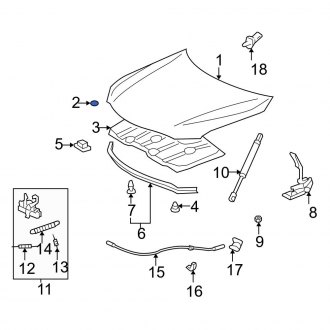 Toyota Camry Hood Weatherstripping Seals | CARiD