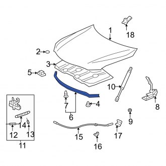 Toyota Camry Hood Weatherstripping Seals | CARiD