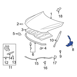 Toyota Camry Hood Hinges & Springs — CARiD.com