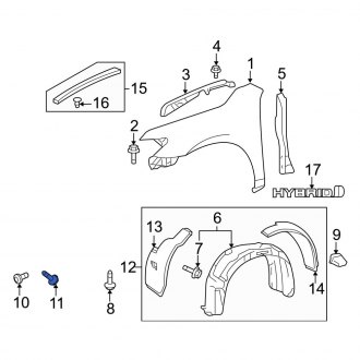 Toyota Venza OEM Fenders | Factory Front & Rear Fenders — CARiD.com