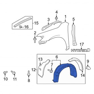 Toyota Camry Inner Fenders - Wells, Liners, Shields | CARiD