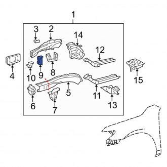 Toyota Avalon Replacement Chassis Frames & Rails - CARiD.com