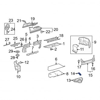 Toyota Matrix Rocker Panel Hardware | Clips, Brackets — CARiD.com