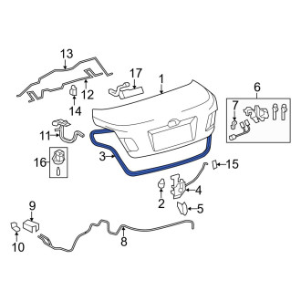 Toyota Camry Trunk & Tailgate Seals — CARID.com