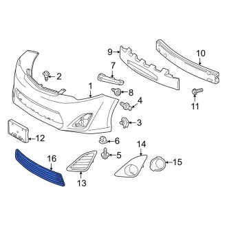Toyota Camry OEM Grilles - Factory Billet & Mesh Grilles | CARiD