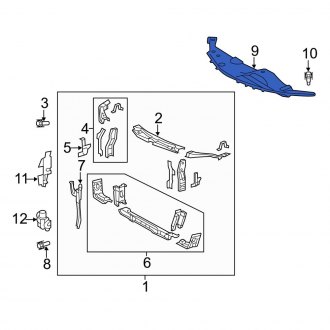 Toyota Camry Radiator Support Covers — CARiD.com