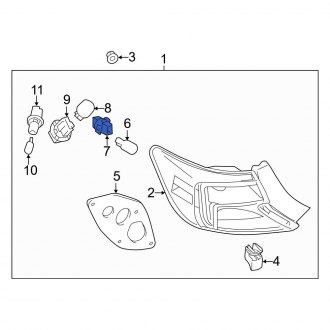 Toyota Corolla OEM Tail Lights | LED, Fiber Optic — CARiD.com