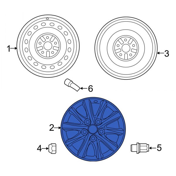 Toyota OE 4261106730 - Wheel