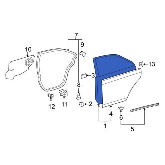 Toyota Camry Replacement Door Shells & Skins — CARiD.com