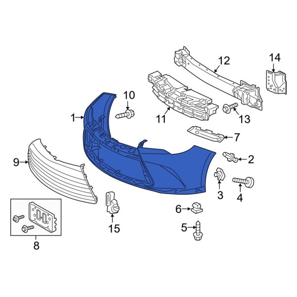 Toyota OE 5211907912 - Front Bumper Cover