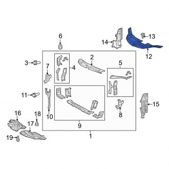 Toyota Camry Radiator Support Covers — CARiD.com