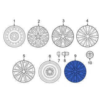 Toyota Camry OEM Wheel Covers | Hub Caps, Wheel Skins — CARiD.com