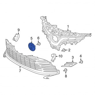 Toyota Sienna OEM Grilles | Factory Billet & Mesh Grilles — CARiD.com