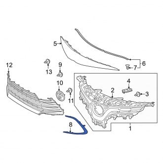 Toyota Camry OEM Grilles - Factory Billet & Mesh Grilles | CARiD