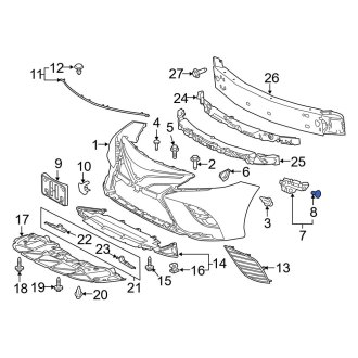 Toyota Corolla Cross Bumper Brackets & Hardware | Front, Rear — CARiD.com