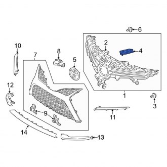Toyota Camry Grille Brackets & Hardware — CARiD.com