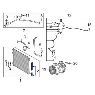 Toyota C-HR OEM A/C & Heating Parts | Systems, Compressors — CARiD.com