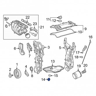 Toyota Corolla Cross Engine Oil Pans, Drain Plugs & Dipsticks — CARiD.com