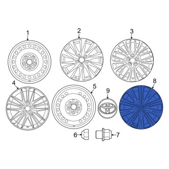 Toyota Camry OEM Wheel Covers | Hub Caps, Wheel Skins — CARiD.com