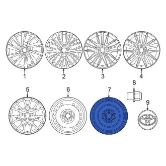 Toyota Camry OEM Wheels | Original Steel & Alloy Wheels — CARiD.com