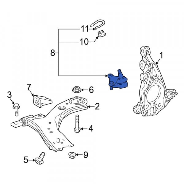 Toyota OE 4333009A30 - Front Suspension Ball Joint