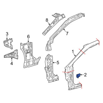 Toyota Camry Chassis Frames Hardware | Clips, Plugs — CARiD.com