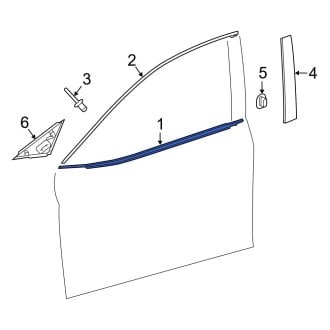 Toyota Camry Door Moldings - Side, Edge, Belt | CARiD