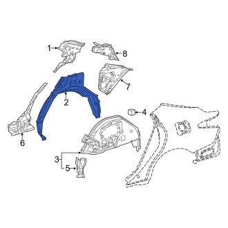 Toyota Camry Inner Fenders | Wells, Liners, Shields — CARiD.com