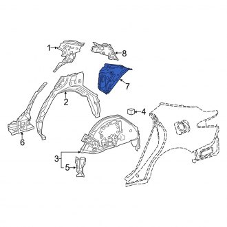 Toyota Camry OEM Quarter Panels & Parts | Rear & Front — CARiD.com