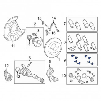 Toyota Corolla Cross OEM Brake Parts - Pads, Bleeders, Rotors | CARiD
