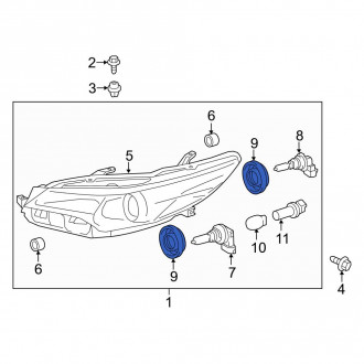 Toyota Camry OEM Headlights - Factory Headlights | CARiD