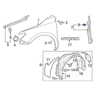 Toyota Corolla Cross OEM Fenders | Factory Front & Rear Fenders — CARiD.com
