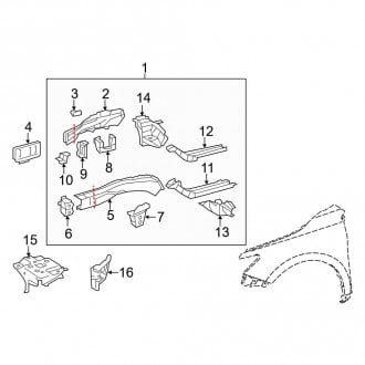 Toyota Camry Replacement Chassis Frames & Rails - CARiD.com