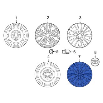 Toyota Camry OEM Wheel Covers - Hub Caps, Wheel Skins | CARiD