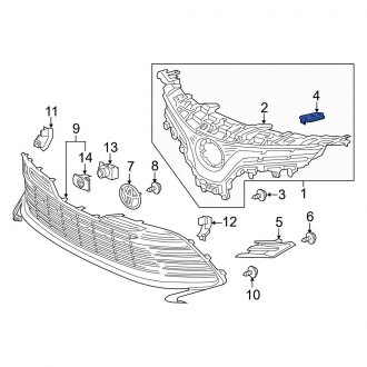 Toyota Camry Grille Brackets & Hardware — CARiD.com