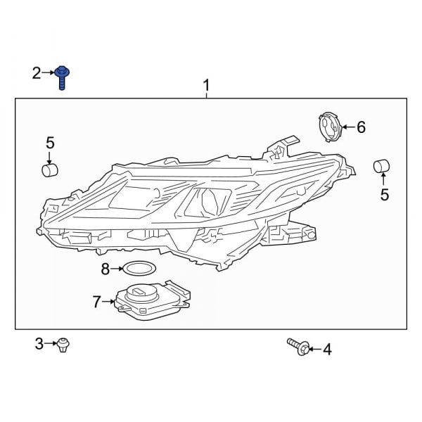 Toyota OE 90109A0061 - Headlight Mounting Bolt