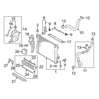 Toyota Corolla Cross Radiator Hoses & Clamps — CARiD.com