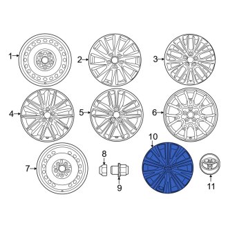 Toyota OEM Wheel Covers - Hub Caps, Wheel Skins | CARiD