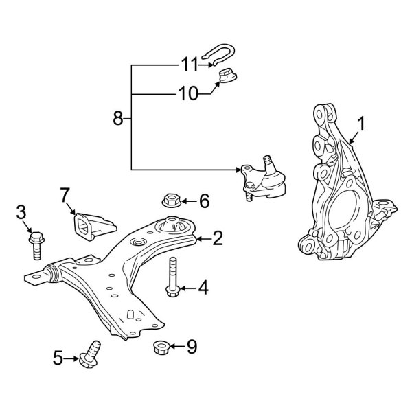 Toyota OE 4333009A30 - Front Suspension Ball Joint